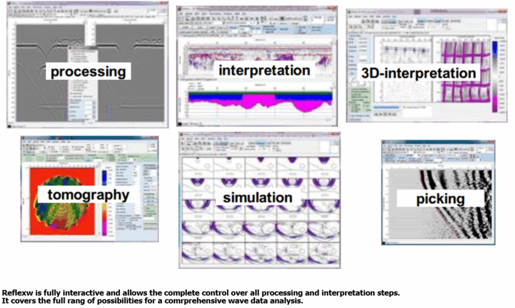 Reflexw地球物理近地表数据处理和解释软件 – 地空智能