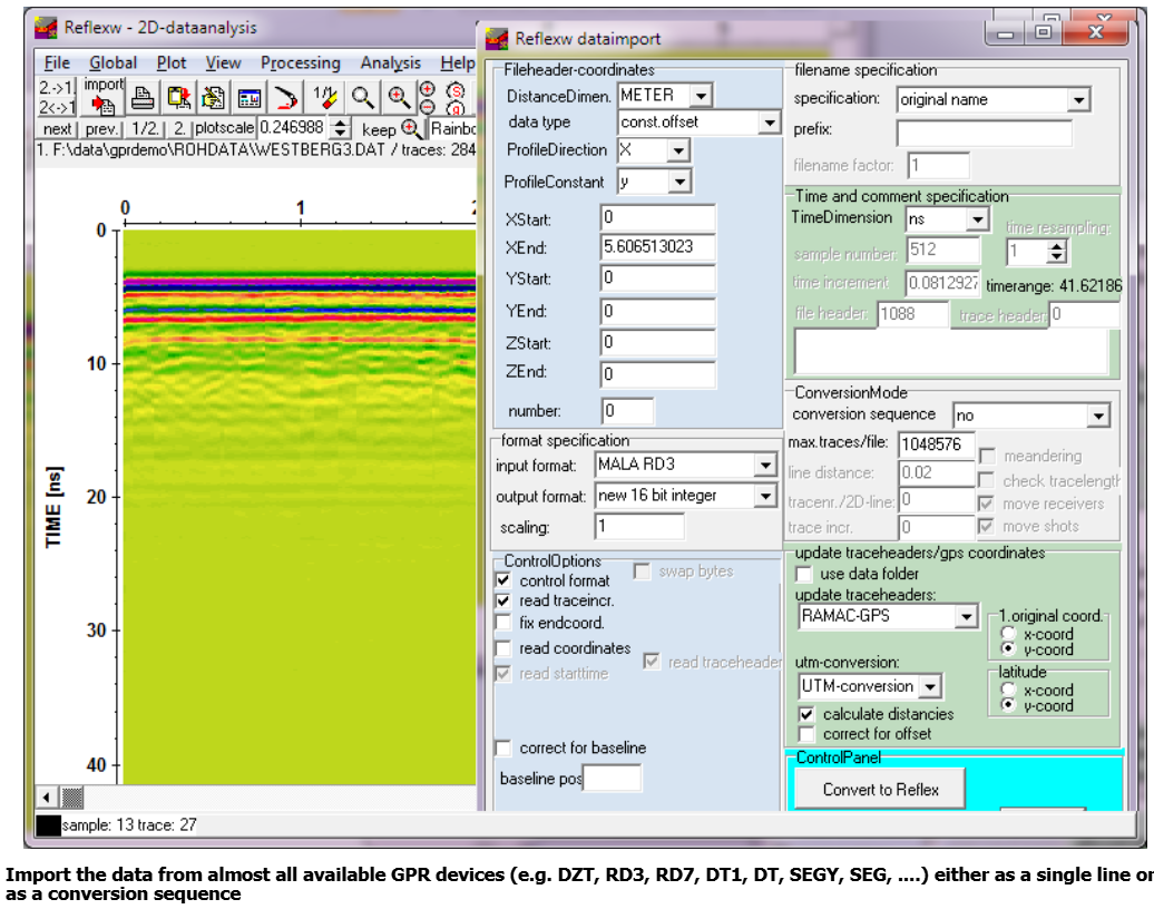 Reflexw地球物理近地表数据处理和解释软件 – 地空智能